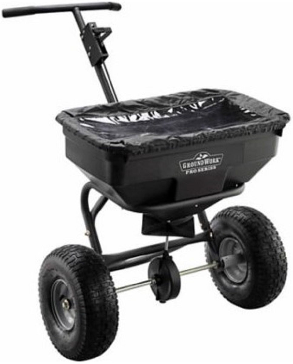 GroundWork BTGWPS-125 Pro Series Walk-Behind Spreader 125lb Capacity S ...