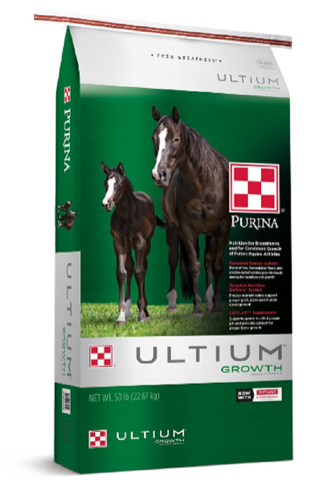 Purina 3005651-506 Bag Ultium Growth Formula Horse Feed, 50 lb ...