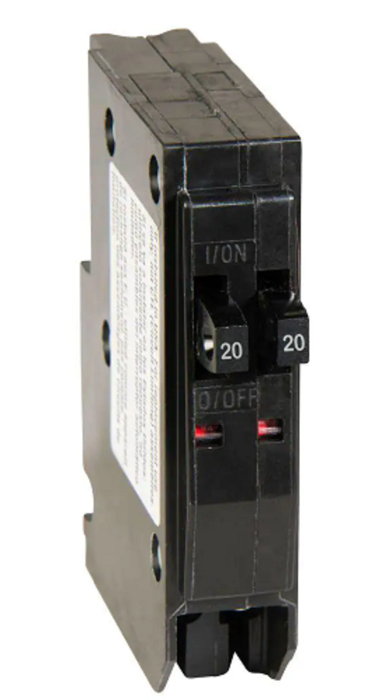 Square D QO2020C QO 2-20 Amp Single-Pole Tandem Circuit Breaker ...