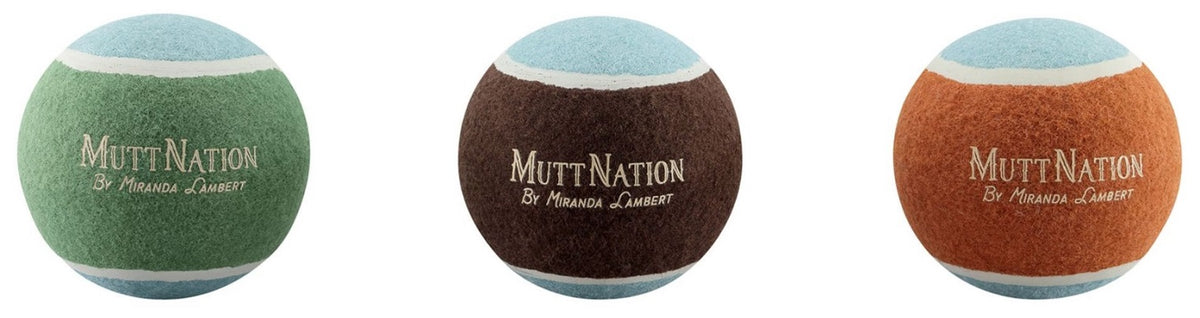 MuttNation Fueled by Miranda Lambert Mut Tennis Ball Pack Dog Toy - Mu ...