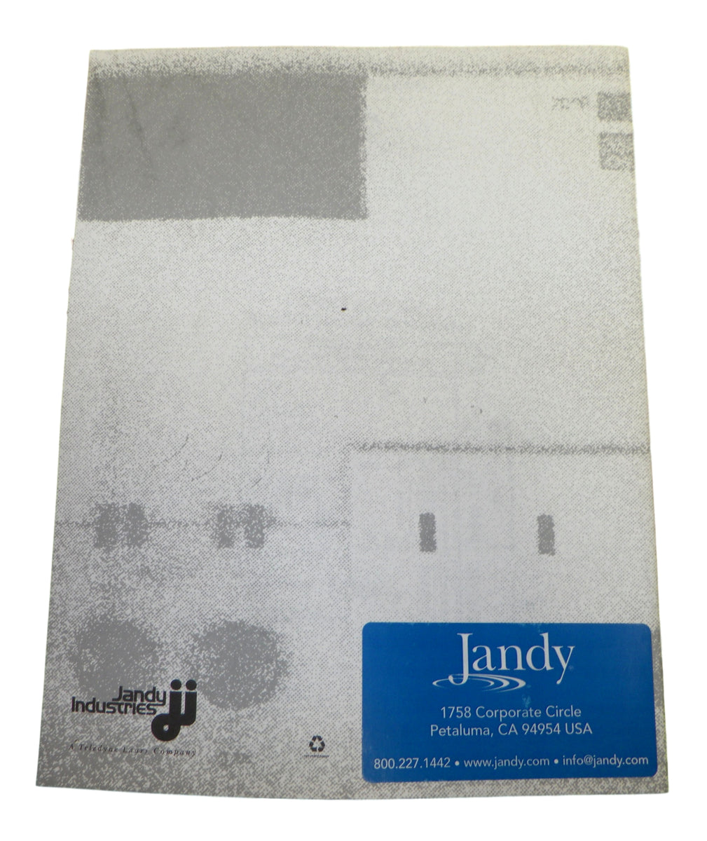 Jandy Installation Manual for Jandy Ji2000 Pool & Spa Control System ...