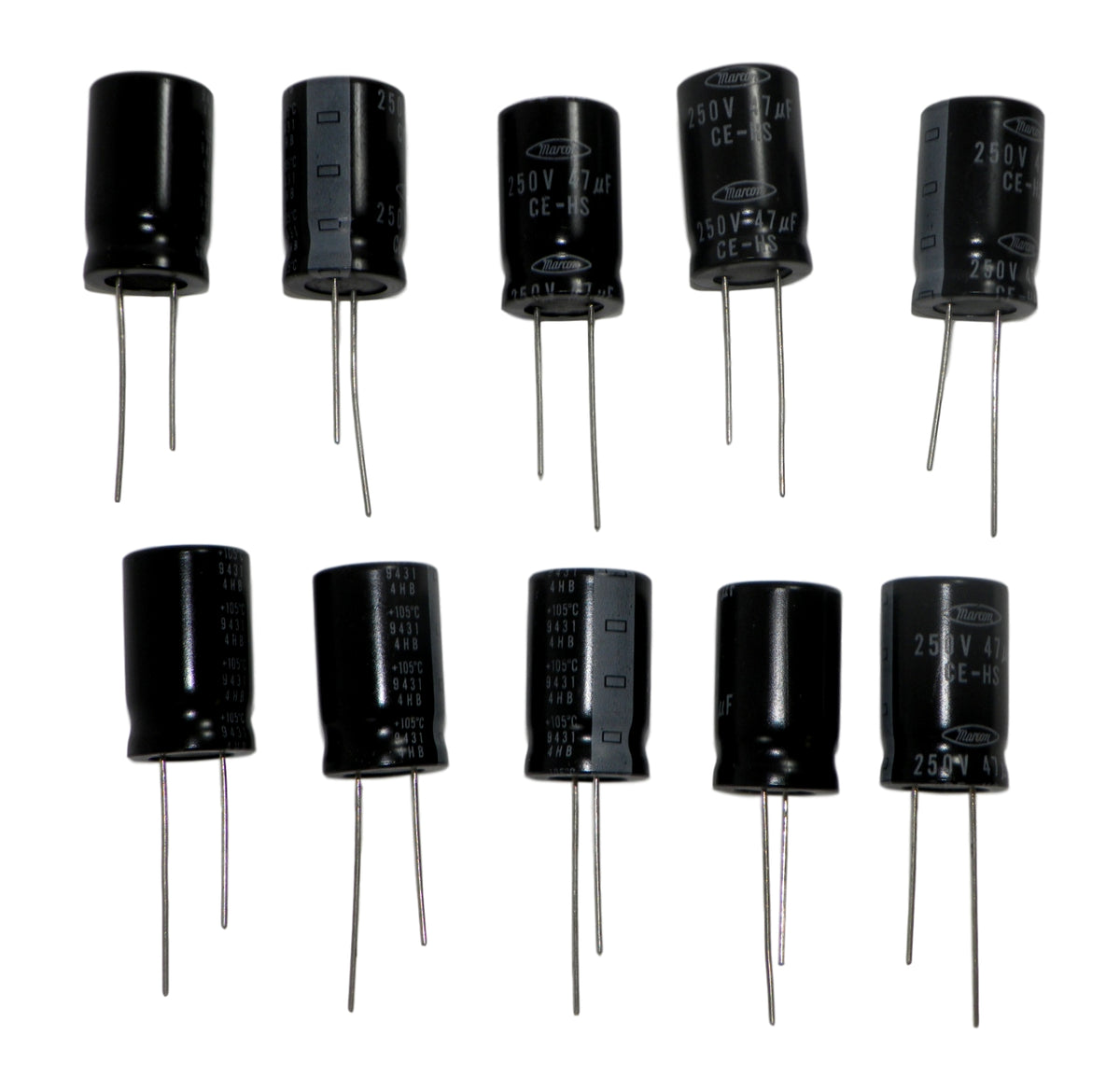 Marcon CEHSM2E470M3 Radial Electrolytic Capacitor 47uF 250V 20% Tolera ...
